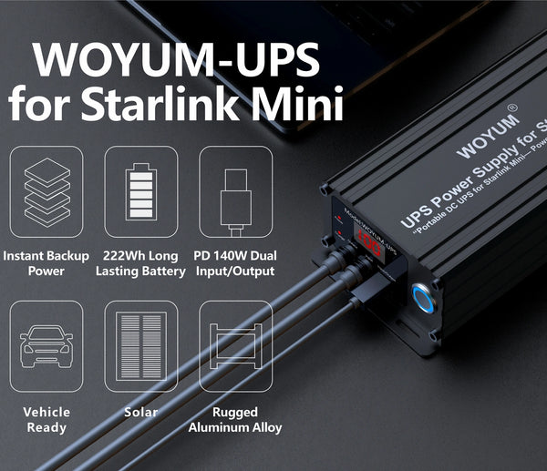 Starlink Mini Portable UPS Power Supply — 7-10 Hours Backup | Outcamp ...